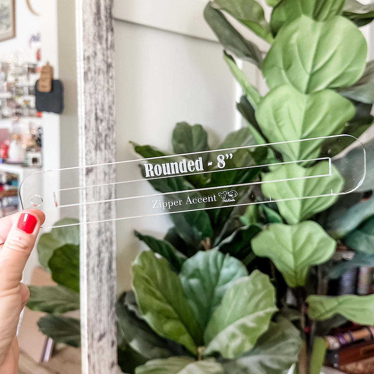 Rounded Zipper Accent Template - Clear - 3 Sizes Available – OklaRoots