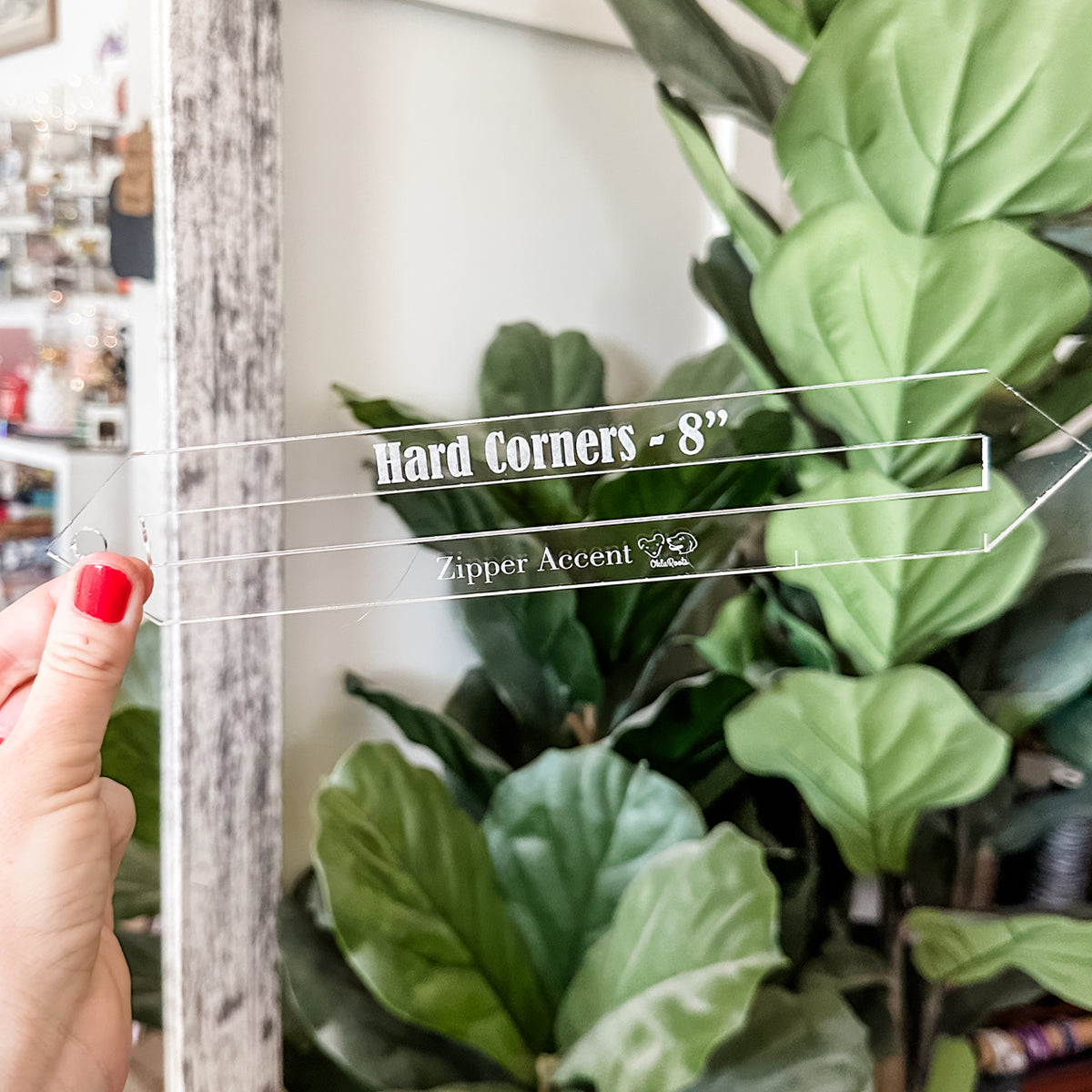 Hard Corners Zipper Accent Template - Clear - 3 Sizes Available – OklaRoots