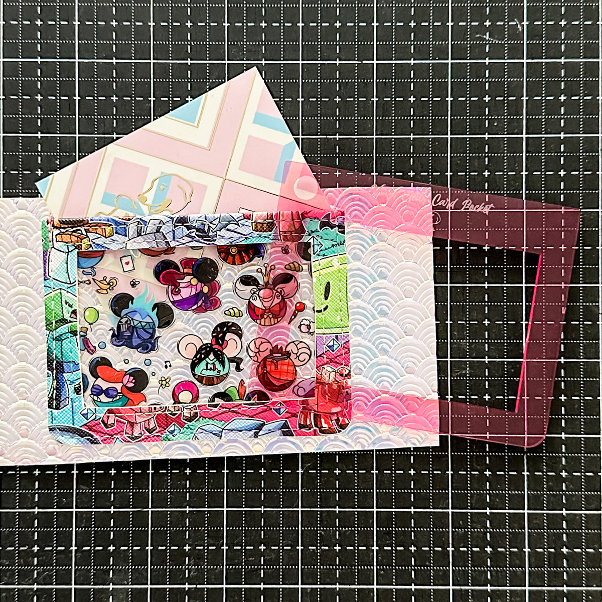 Pink ID Pocket - Acrylic Template – OklaRoots