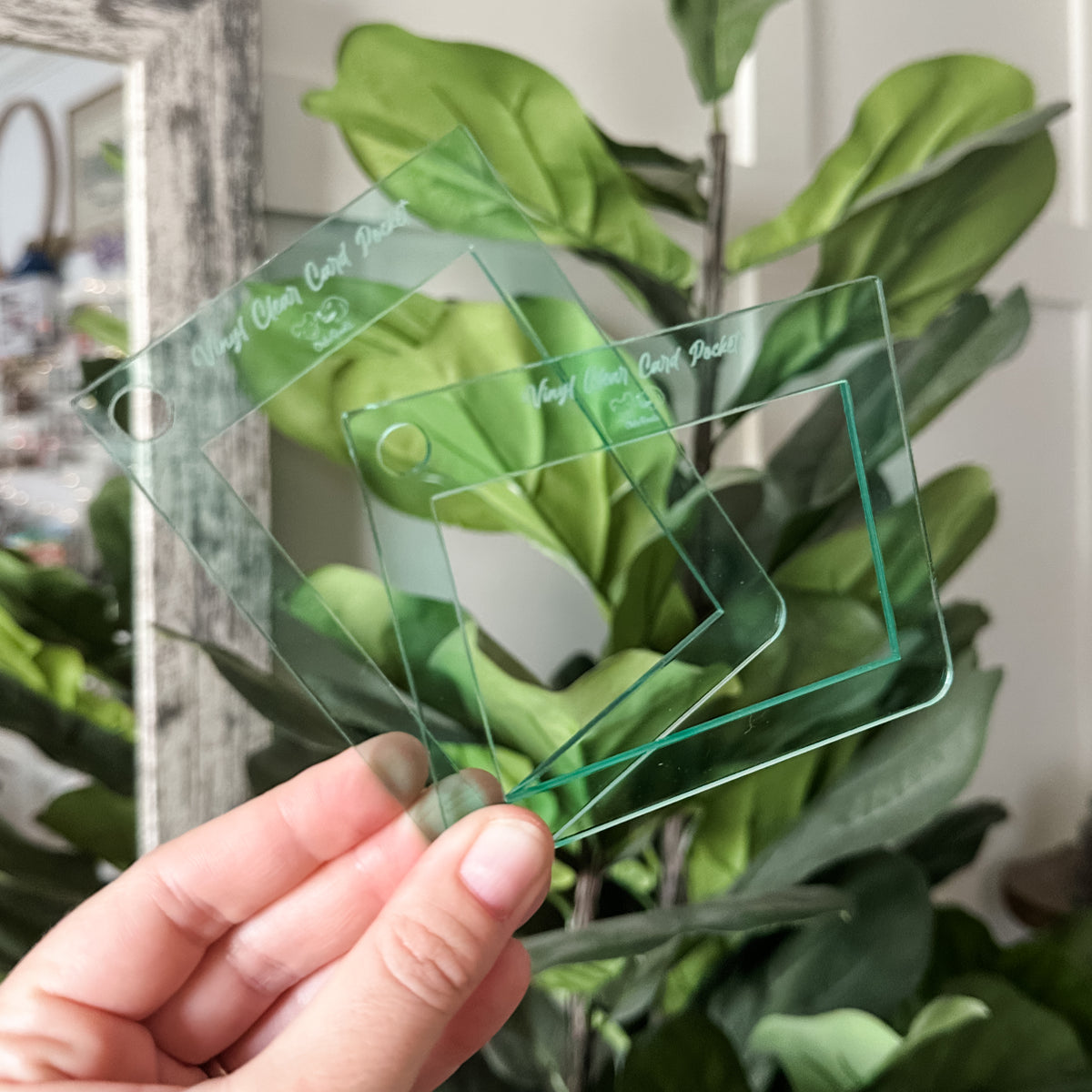 Light Green ID Pocket - Acrylic Template – OklaRoots